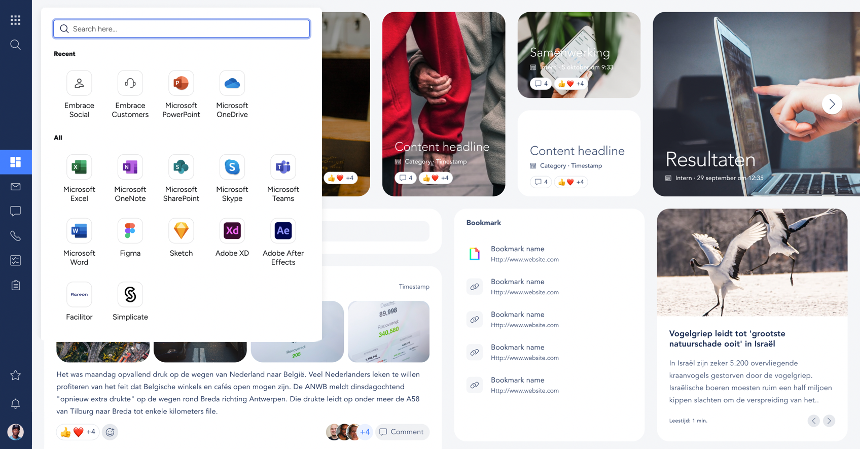 Setting up the Application Launcher – Embrace